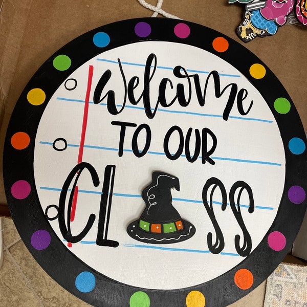 Welcome to Our Class Door Teacher Sign W/ Interchangeables - Etsy
