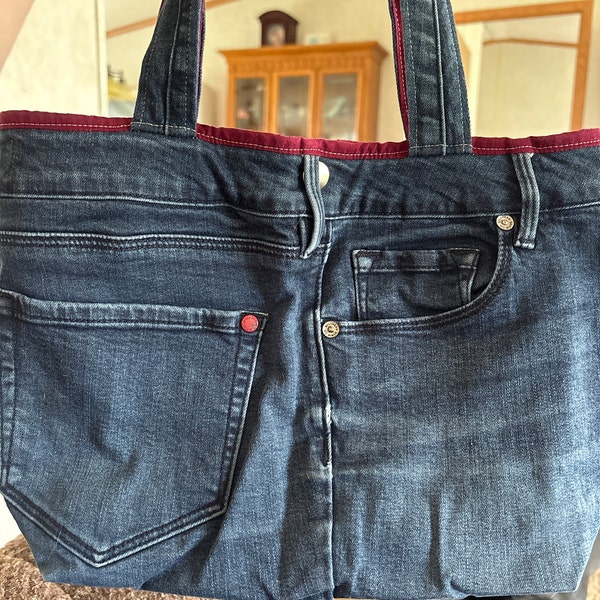Upcycled Jean Purse | Recycled Denim Purse - Etsy