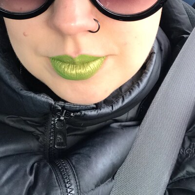 CHRYSALIS Liquid Lipstick, Bright Spring Green, Matte Green Lipstick ...