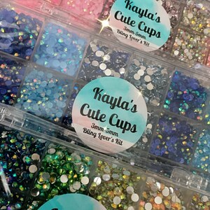 Bling Lover's Kits Monochromatic Rhinestone Kits 3mm, 4mm, 5mm FAST ...