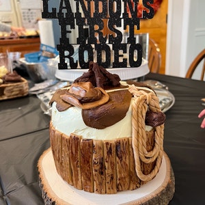 Custom Cowboy First Birthday Cake Topper, 1st Birthday Cake Topper, My ...