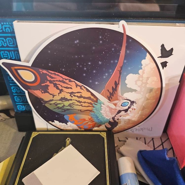 Mothra Vinyl Sticker: Queen of Monsters, Kaiju Art (5 Inch) - Etsy