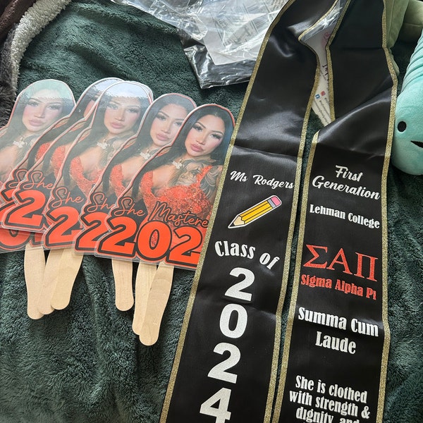 Graduation Fan, Grad Fan, Custom Fan - Etsy