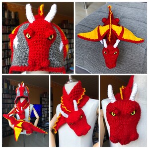 Crochet Dragon Hat Pattern. Easy Instructions for Cool Earflap | Etsy