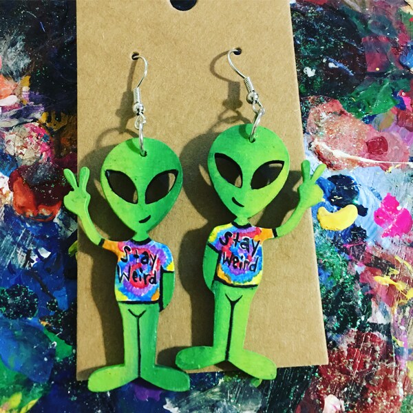 2"- 20" Alien Cut Outs Wood Craft Supply-sanded or Unsanded, Alien ...
