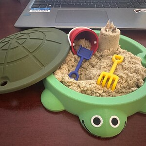 Mini Sandbox Zen Garden With Beach or Kinetic Sand, 3D Printed Mini ...