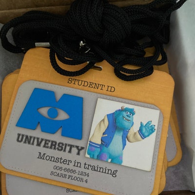 MONSTERS UNIVERSITY ID Tags - Etsy