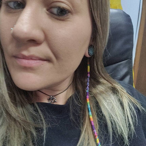 Standard Beaded Pirate Hair Wrap Extension -- Halloween Clip In/braid ...