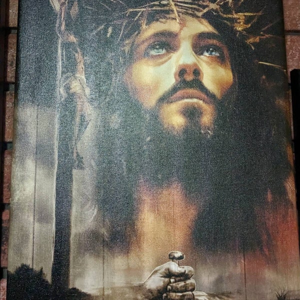 The Life of Jesus Canvas Jesus Portrait Artwork, Gift for Christians ...