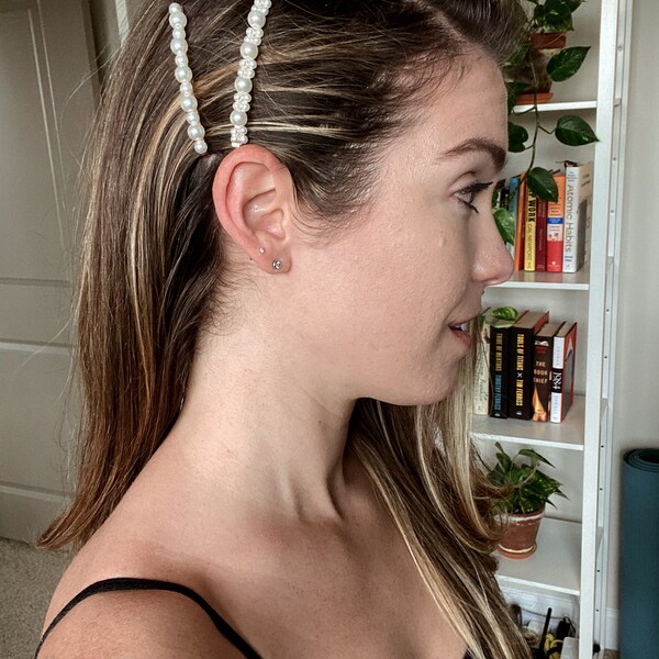 Hair Barrette, Pearl Barrette, Barrettes Clips, Hair Accessories, Hair ...