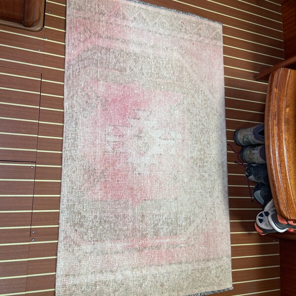 2x3 FADED DOOR MAT Rug, 2x3 Door Mat Rug, Vintage Door Mat Rug ...