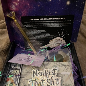 The New Moon Abundance Box law of Attraction Alchemy Tool | Etsy