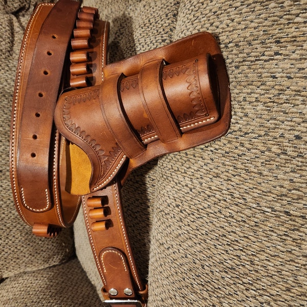 Western Quick Draw Holster and Belt. Clint Eastwood Style - Etsy