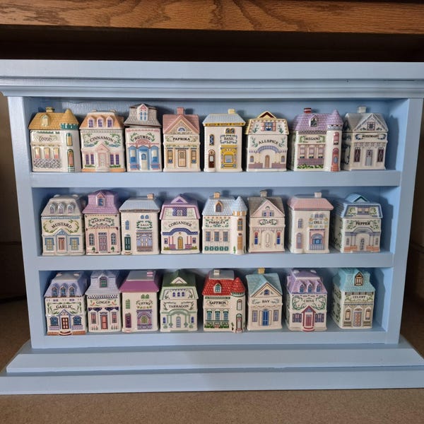 Lenox Spice Village Display Rack: Craftsman Style Wood Organizer, Made ...