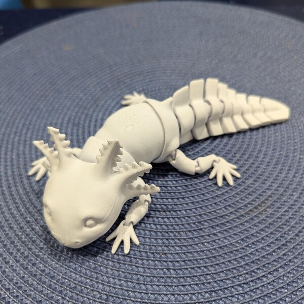 Robolotl Robot Axolotl Digital .STL File for 3d Printing, Articulated ...
