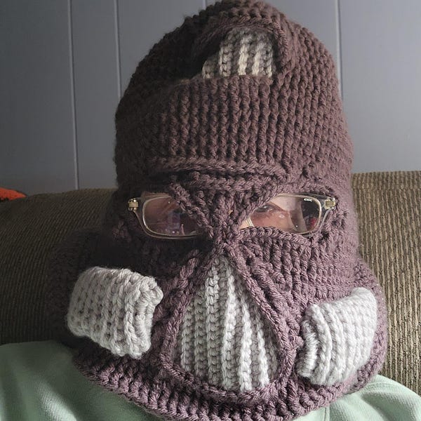 Modèle de casque Power Armor au crochet (mis à jour) - Etsy France