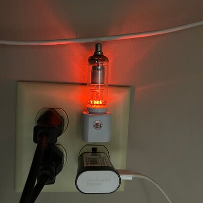 12AX7 Style Vacuum Tube LED Night Light 3 Colors Ham Radio TV Guitar ...