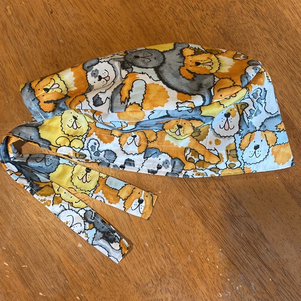 Surgical Cap SEWING PATTERN No Elastic PDF, Mens Scrub Cap Sewing ...