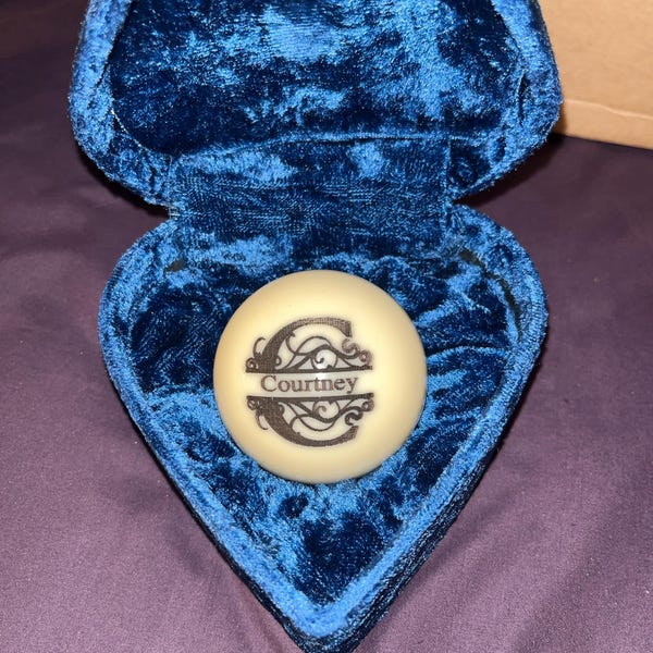 Personalized Engraved Cue Ball | Custom Billiards Ball Gift for Dad ...