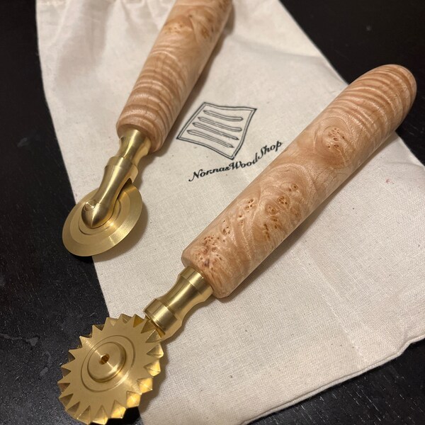 Custom Burl Handled Pasta Cutters - Etsy