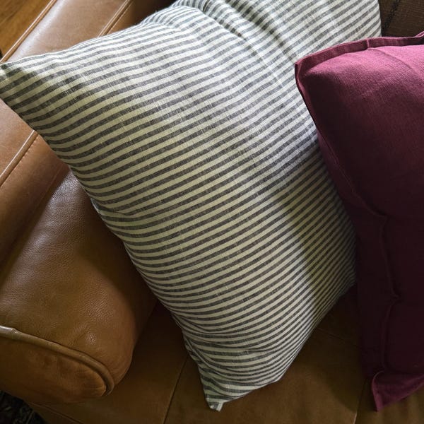 Linen Window Valance With Bows, Farmhouse Balloon Shade, Faux Tie ...