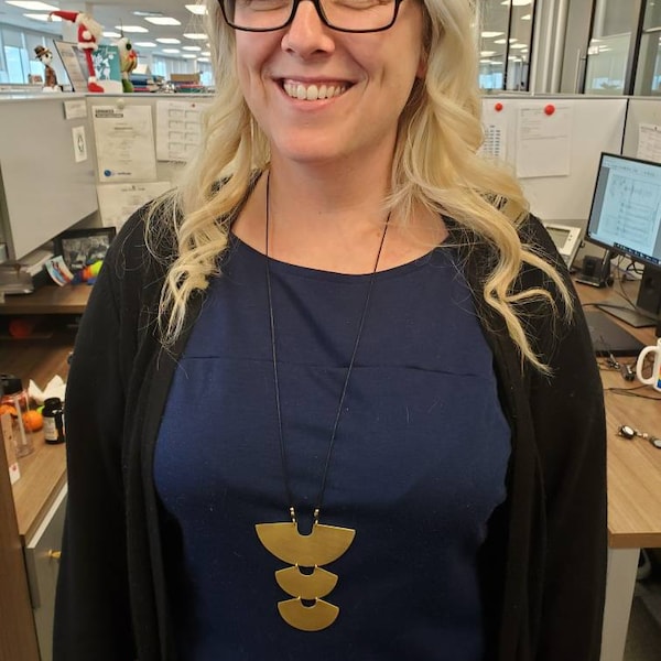 Earring Silver - Tulip Shield Large - Statement Earrings - Wearable Art ...