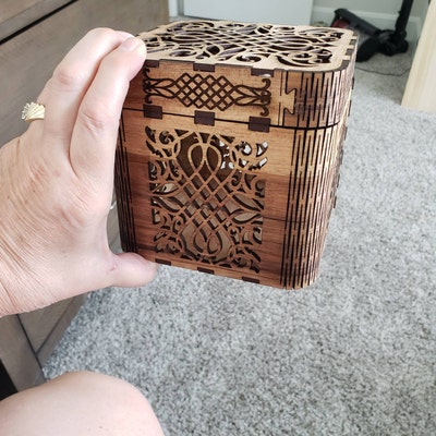 Lasercut File Triangle Wooden Gift Box Serving Wedding Candy Svg Laser ...