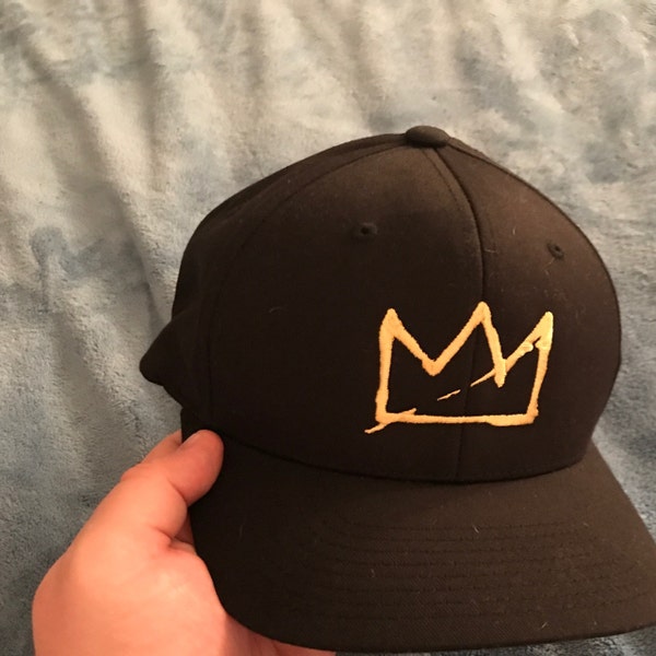 Basquiat Crown Hat Embroidered Baseball Dad Cap - Etsy