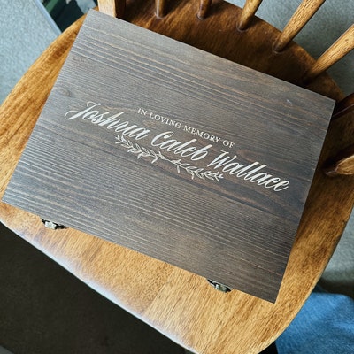 Personalized Wooden Gift Box, Engraved Name Box, Wooden Keepsake Box ...