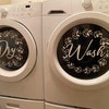 Laundry Room Decor wash dry Vinyl Decals, Washing Machines and Dryers ...