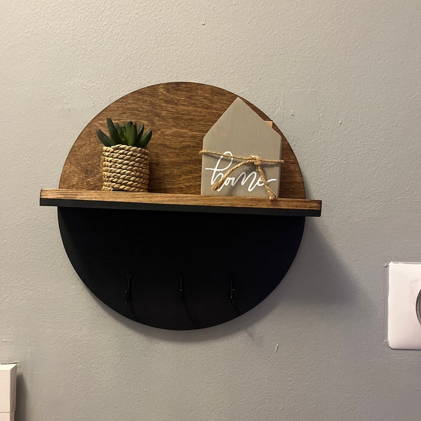 Key Hooks & Shelf, Key Holder, Key Organizer, Entryway Shelf - Etsy