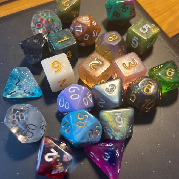 Mystery Bulk Random Dice Scoop | Mixed Dnd Polyhedral Scoop of Dice ...