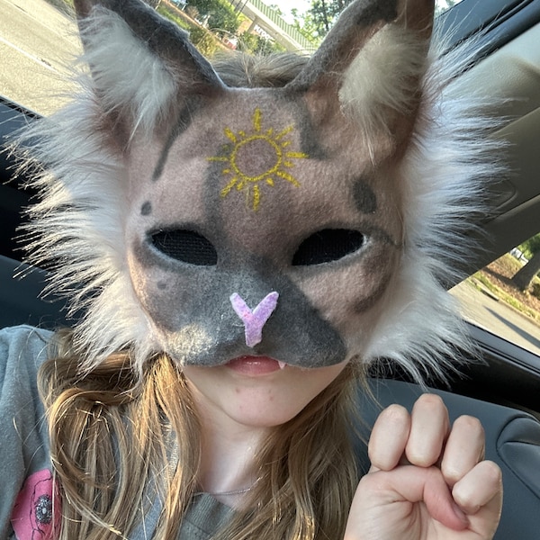 A Fully Furred Handmade Maned Wolf Mask - Etsy UK
