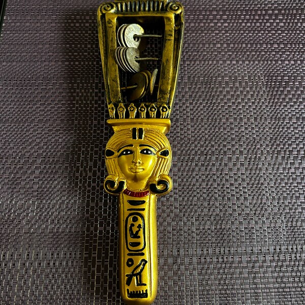 Egyptian Handmade Hathor Sistrum (musical Instrument) Replica From Her ...