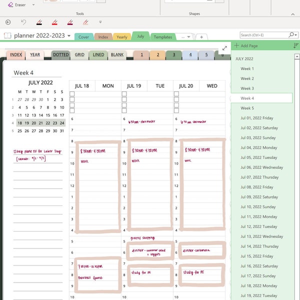 Onenote Stickers, Onenote Digital Stickers, Onenote Planner Stickers ...
