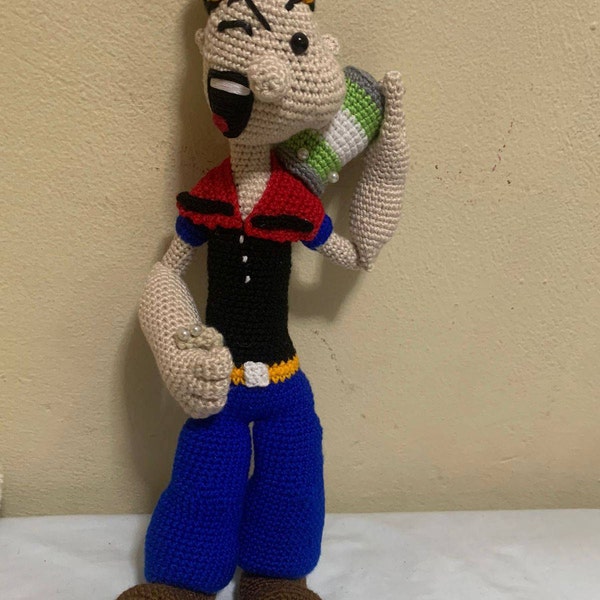 PDF Crochet Pattern Popeye Amigurumi English German Spanish - Etsy ...