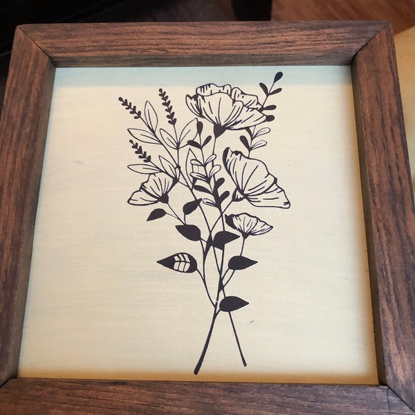 Ainsley Pattern Wood Sign Tile Pattern Sign Moroccan Wall Decor Tile ...