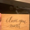 I Love You Mom Cursive Wood Mother's Day Card mother's Day Gift, Card ...