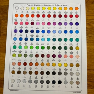 Arrtx 126 Swatch Template Printable PDF Colour Chart for Coloured ...