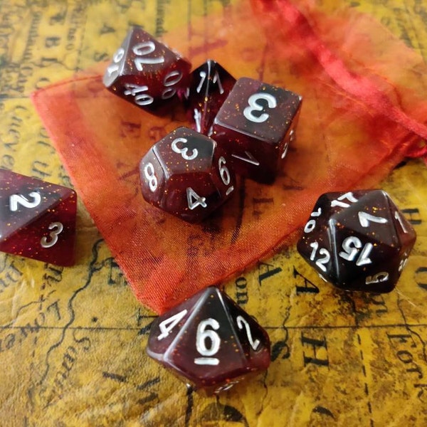 Eldritch Seabed Dice Dungeons and Dragons Dice Set 7 Polyhedral Dice ...