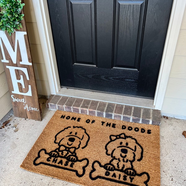 Custom Doodle Mat, Doodle Doormat, Goldendoodle Doormat, Labradoodle ...