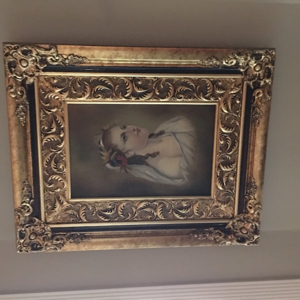 Baroque Style Frame, Antique Gold, Canvas Frame, Photo Picture Frame ...