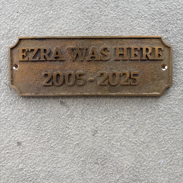 Personalized Antique Brass Plaque - Ideal for Recognition Plaques, Name ...