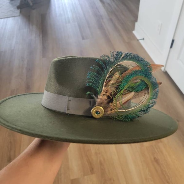 Large Pheasant Feather Hat Pin Country Wear - Etsy