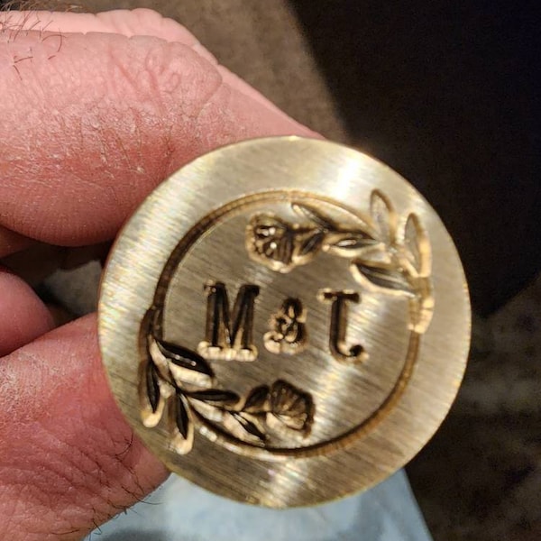 Custom Initial Logo Wax Seal Stamp Set for Wedding Invitation ...