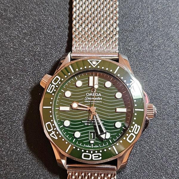 Shark SEAMASTER Watch Strap 18 20mm 22mm 24mm Exceptional 316l SS Mesh ...