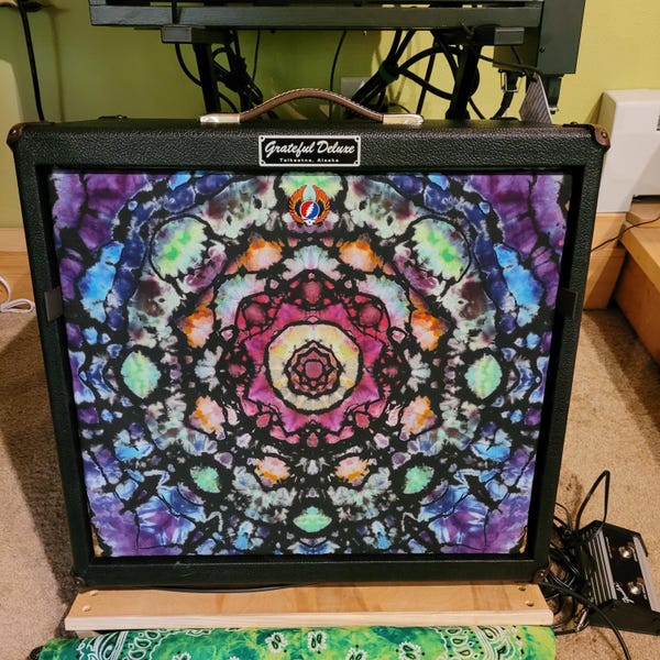 Tie Dye Bandana or Combo Amp Grill Cloth Veneer 30x31.5 - Etsy