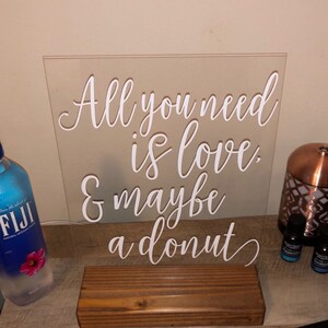 Wedding Donut Favors Donut Bar Sign Donut Wedding Sign All You Need is ...