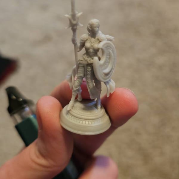 Elf Female Cleric Miniature | 28mm-75mm | Resin 3D Printed D&D ...