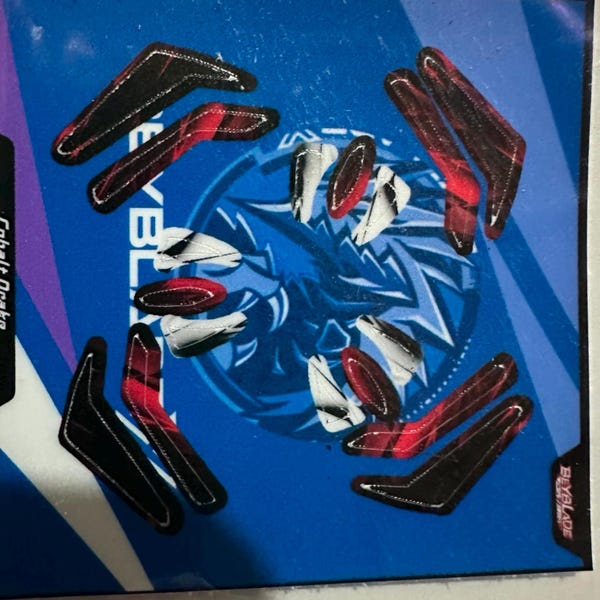 Beyblade X Steel Samurai Sword Custom Sticker Sheet - Etsy